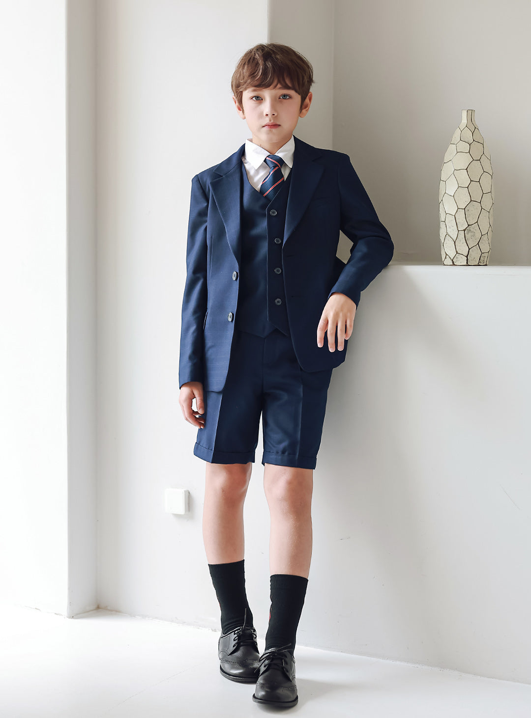 Kids' Suits|For formal suits for kids, navy shadow check single ...