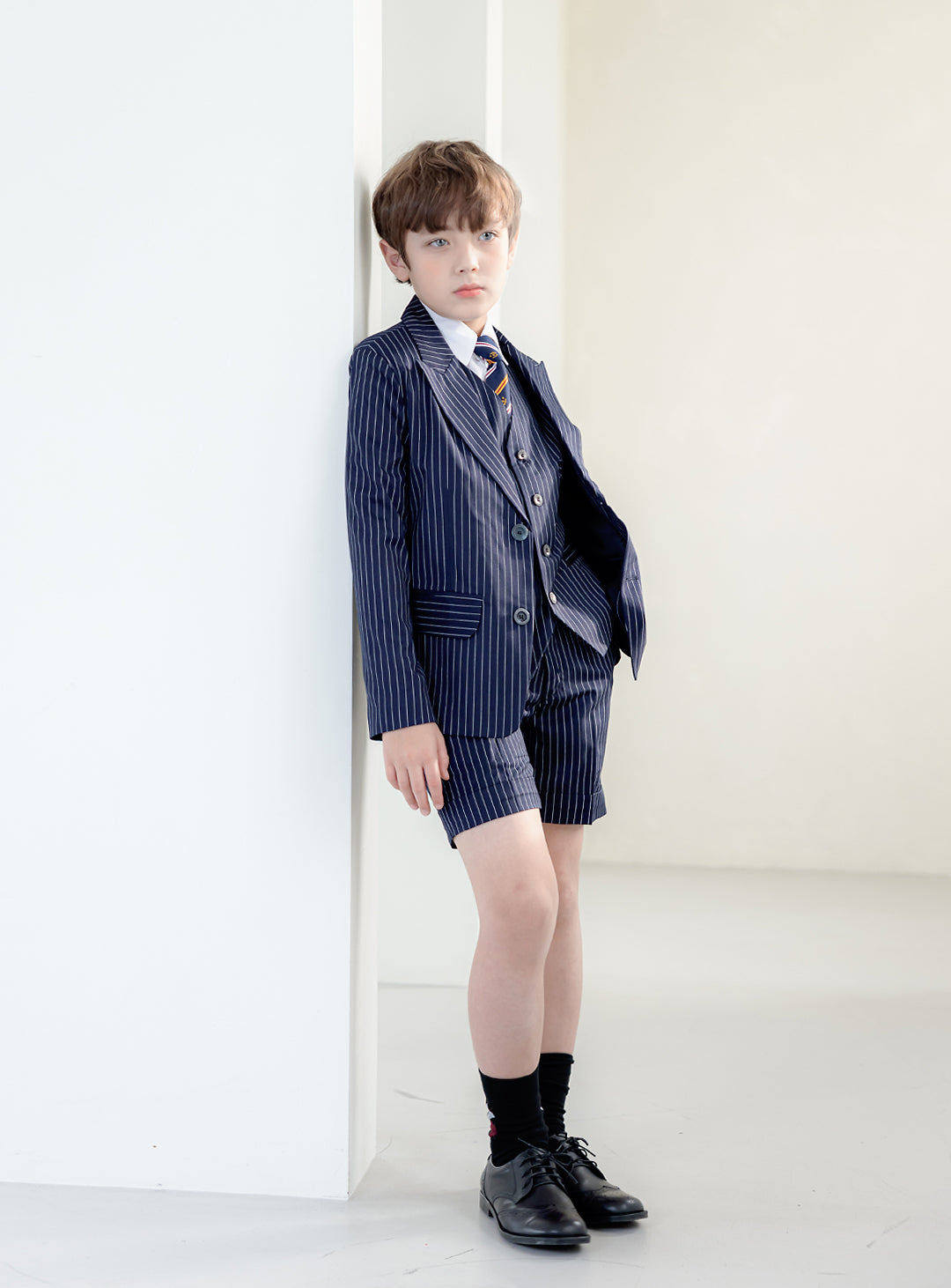 Kids' Suits|For formal suits for kids, Ted Stripe 3 Piece Short Trouser ...